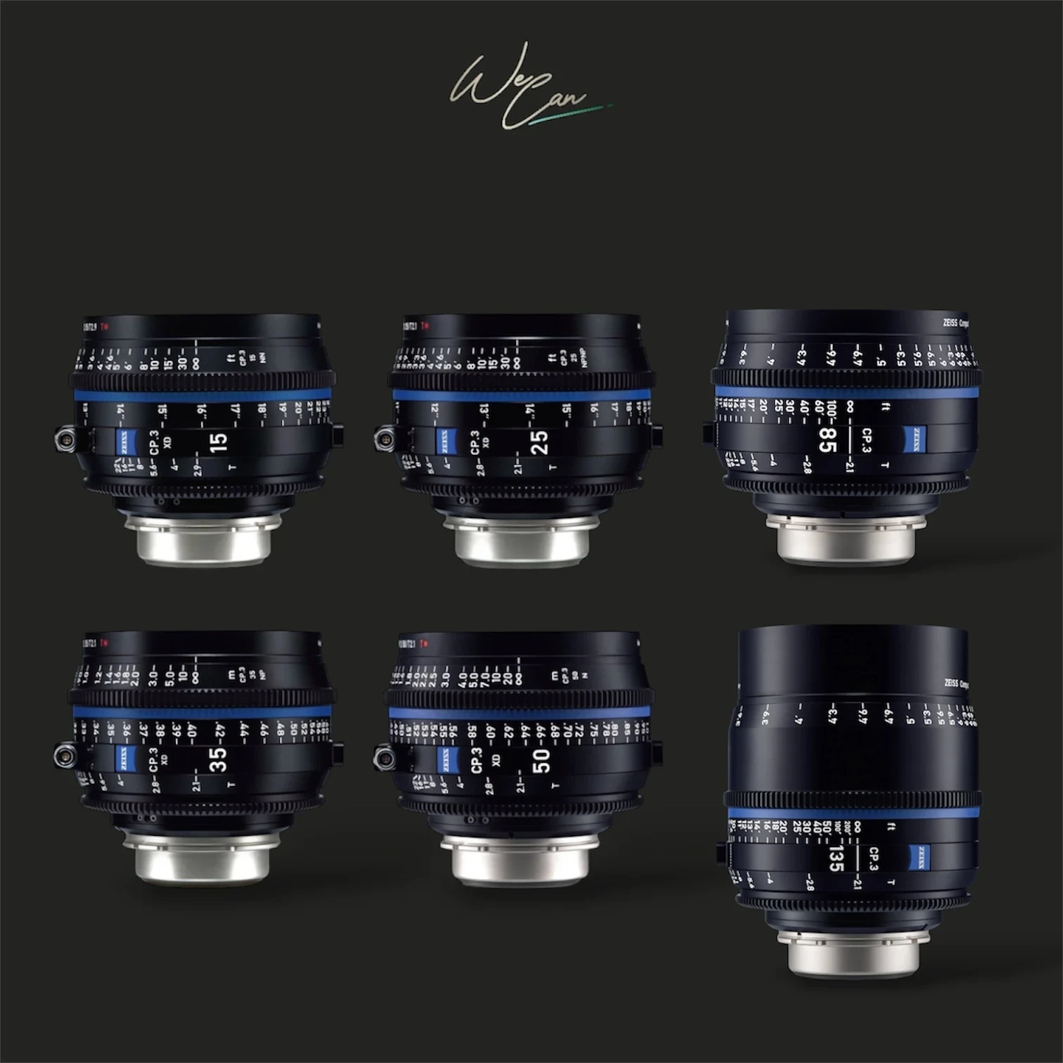 Cho Thuê Bộ 6 Ống Kính Carl Zeiss CP.3 Tại TP.HCM – Đỉnh Cao Quang Học Cho Mọi Dự Án Quay Phim